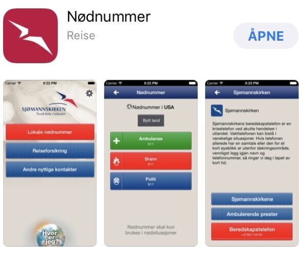 Nødapp | Den Norske Klubben Gran Canaria
